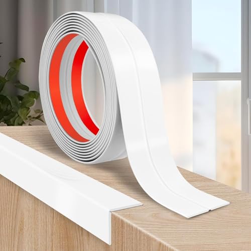 Flexible Wall Corner Protector Moulding Trim Peel and Stick Wall Corner Guards Edge Protector Corner Ceiling-White 4cm*6m