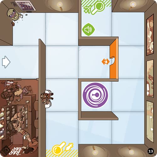 Sit Down! Magic Maze - Real-Time Gameplay, Move the 4 Characters Through the Mall Before the Timer Runs Out - Co-operative, Everyone Has a Different Power, 1-8 players, 15 mins, Ages 8+, Medium