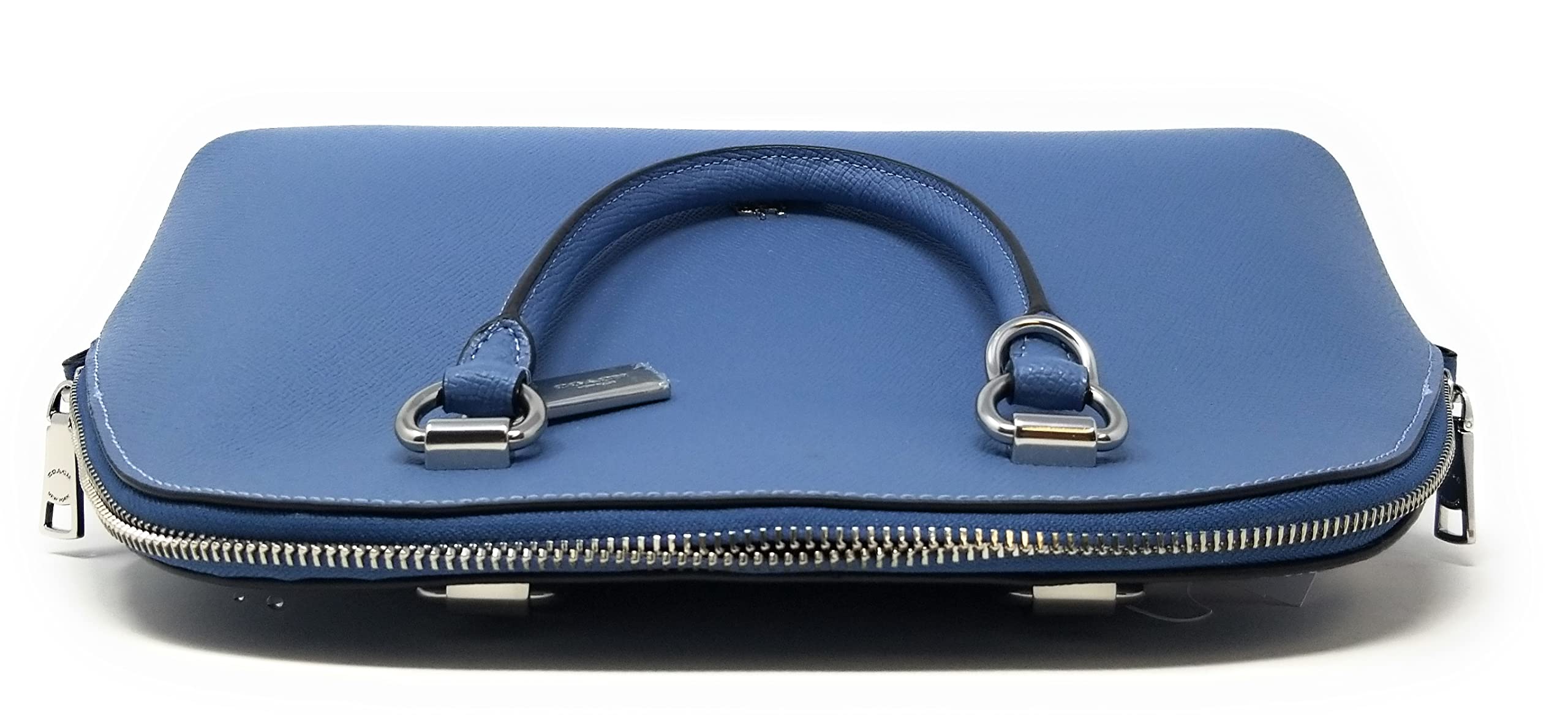 COACH Women's Katy Satchel in Crossgrain Leather (Indigo)