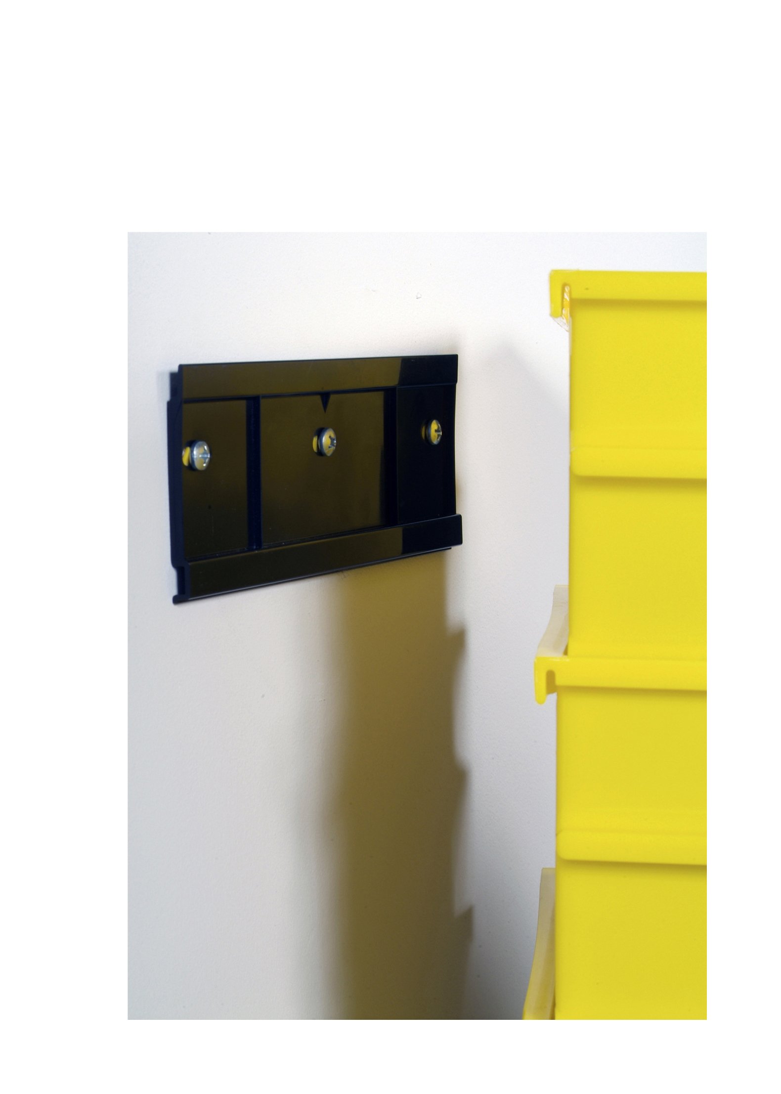 Triton Products 5-600 LocBin Polypropylene Bin Wall Hanger with Hardware, Black, 2 Count