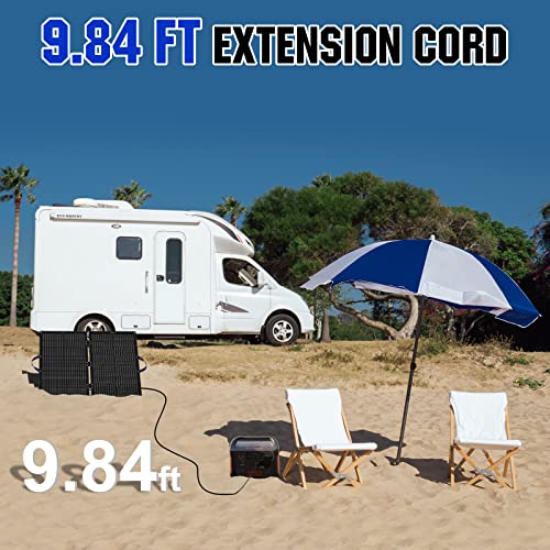ECO-WORTHY 120W Foldable Solar Panel for Jackery Explorer/Flashfish/BALDR/Goal Zero Portable Generator Power Station, with 20A Charge Controller to Charge 12V Battery
