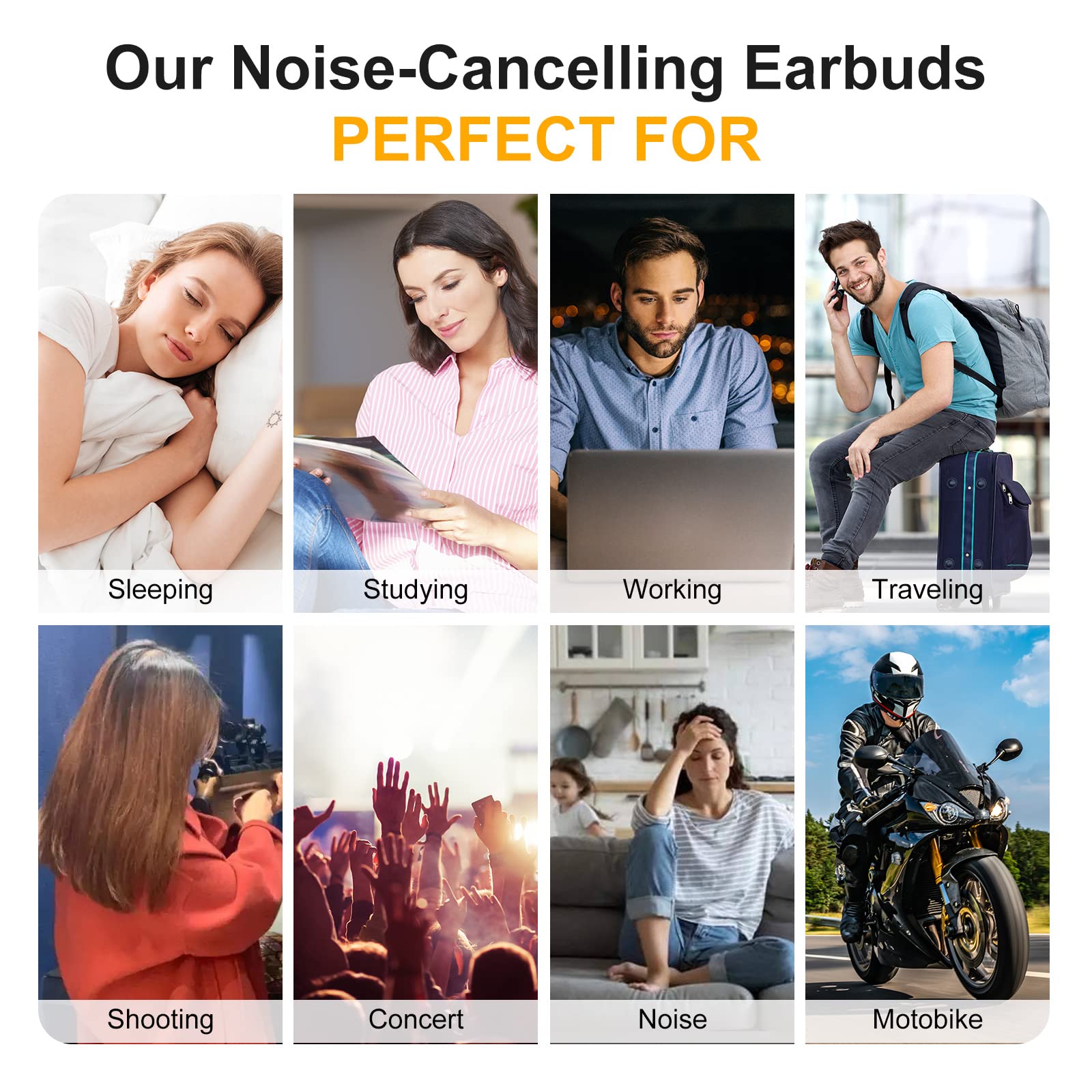 Ear Plugs for Sleeping Noise Cancelling, 36dB NRR Soft Silicone Ear Plugs for Sleeping & Noise Reduction, Reusable Concert Ear Plugs for Sleep, Snoring, Work, Concerts, Studying, Travel (Pink)