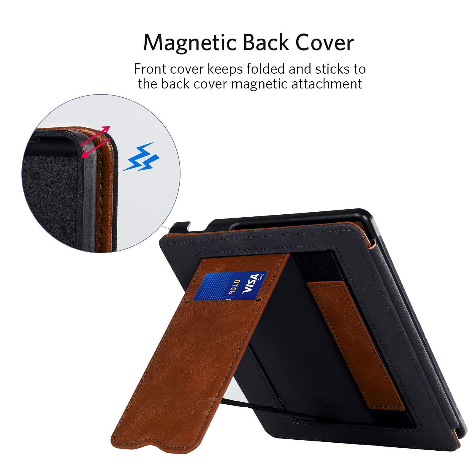 CoBak Case for Kindle Paperwhite - Premium PU Leather Cover with Auto Sleep Wake Feature - Compatible with Kindle Paperwhite Signature Edition and Kindle Paperwhite 11th Generation 2021 Released