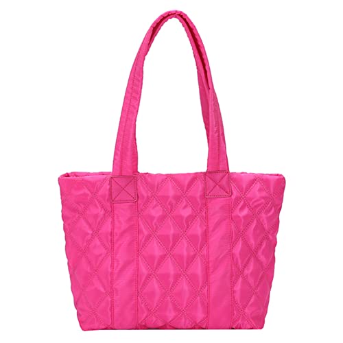CLBDBAG Nylon Shoulder Bags Large Capacity Top-handle Bags Solild Color Shopping Shoulder Bags Casual Zipper for Party