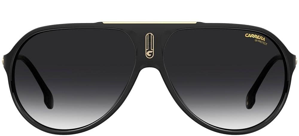 Carrera Women's Hot65 Pilot Sunglasses, Black/Gray Shaded, 63mm, 11mm