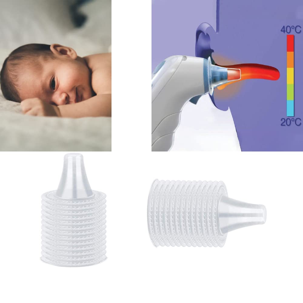 Ear Thermometer Cover, 200 Counts Disposable Thermometers Probe Covers Refill Caps Refill Caps for All B r aun Thermometer Models Digital Thermometers Sleeve