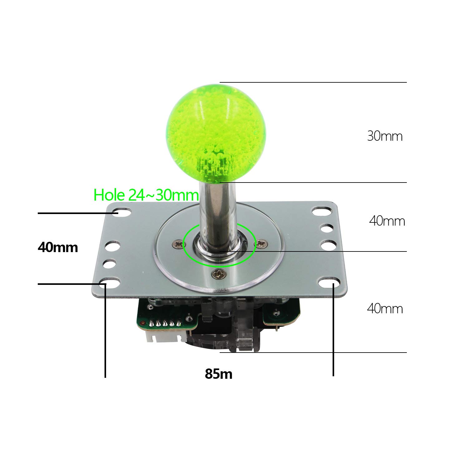 SJ@JX Arcade Game LED Controller Lamp USB Encoder 2 Player Gamepad Cherry MX Microswitch Light Button 8way LED Joystick for Nintendo Switch PC PS3 Retropie Raspberry Pi MAME