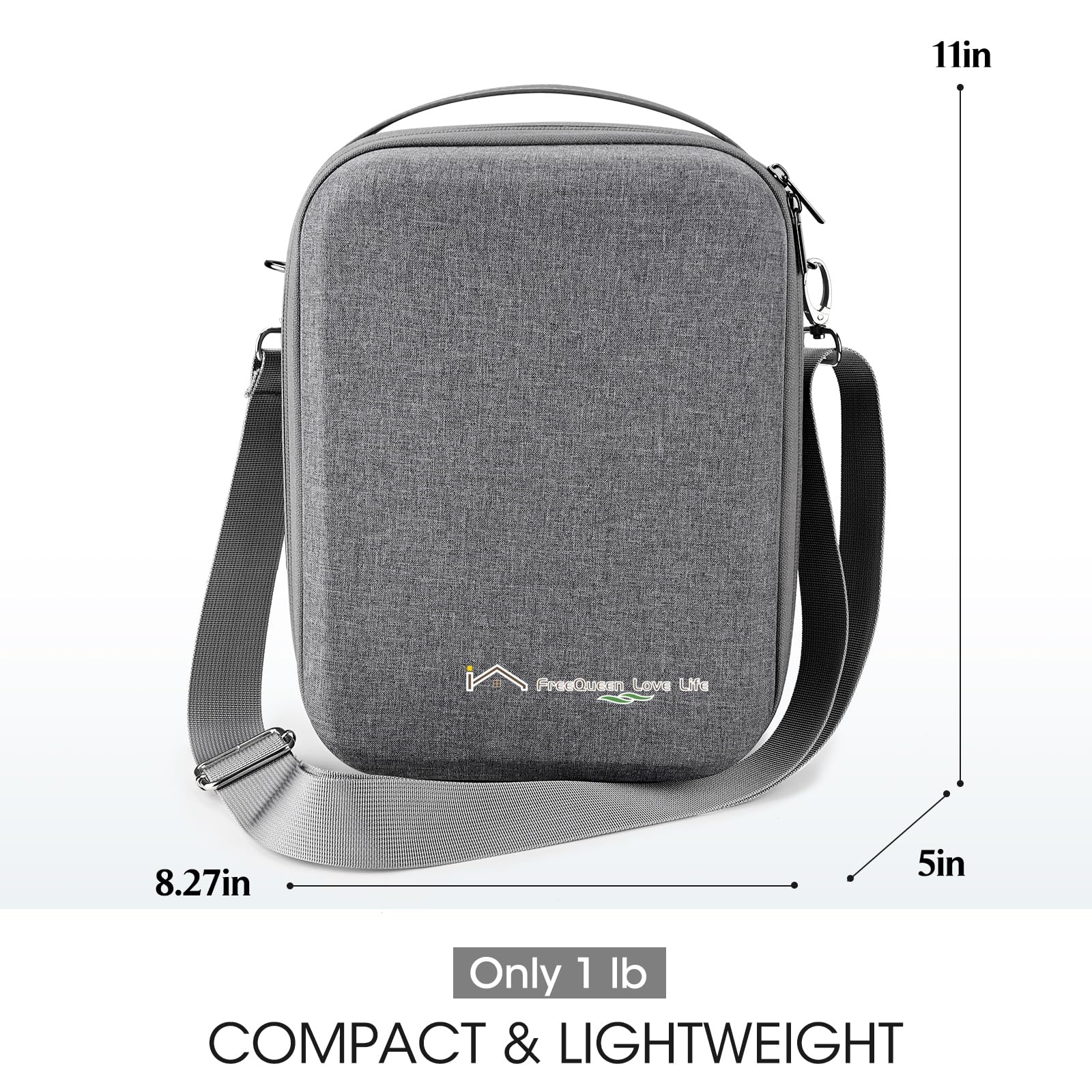 Carrying Case for Oculus Quest 2, Travel Hard Case for Meta Quest 2 Accessories, Fits Official Elite Strap, VR Headset, Touch Controllers, VR Goggles Case with Shoulder Strap Lens Pad Cleaning Kit