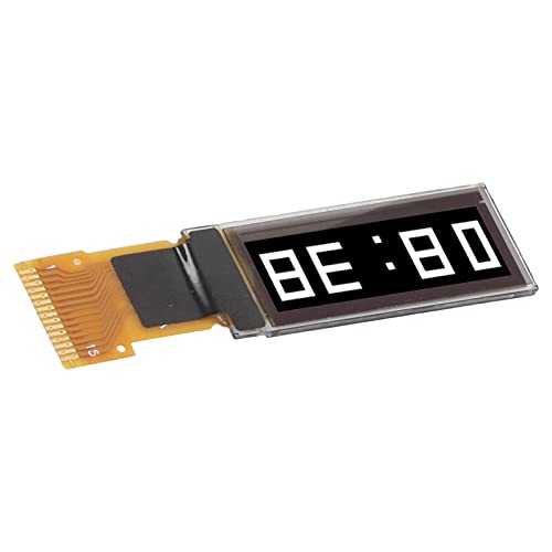 Display Screen, Lightweight 4 Pcs Flexible Display Screen Module Energy Saving 15 Pin for Electronic Components(White)
