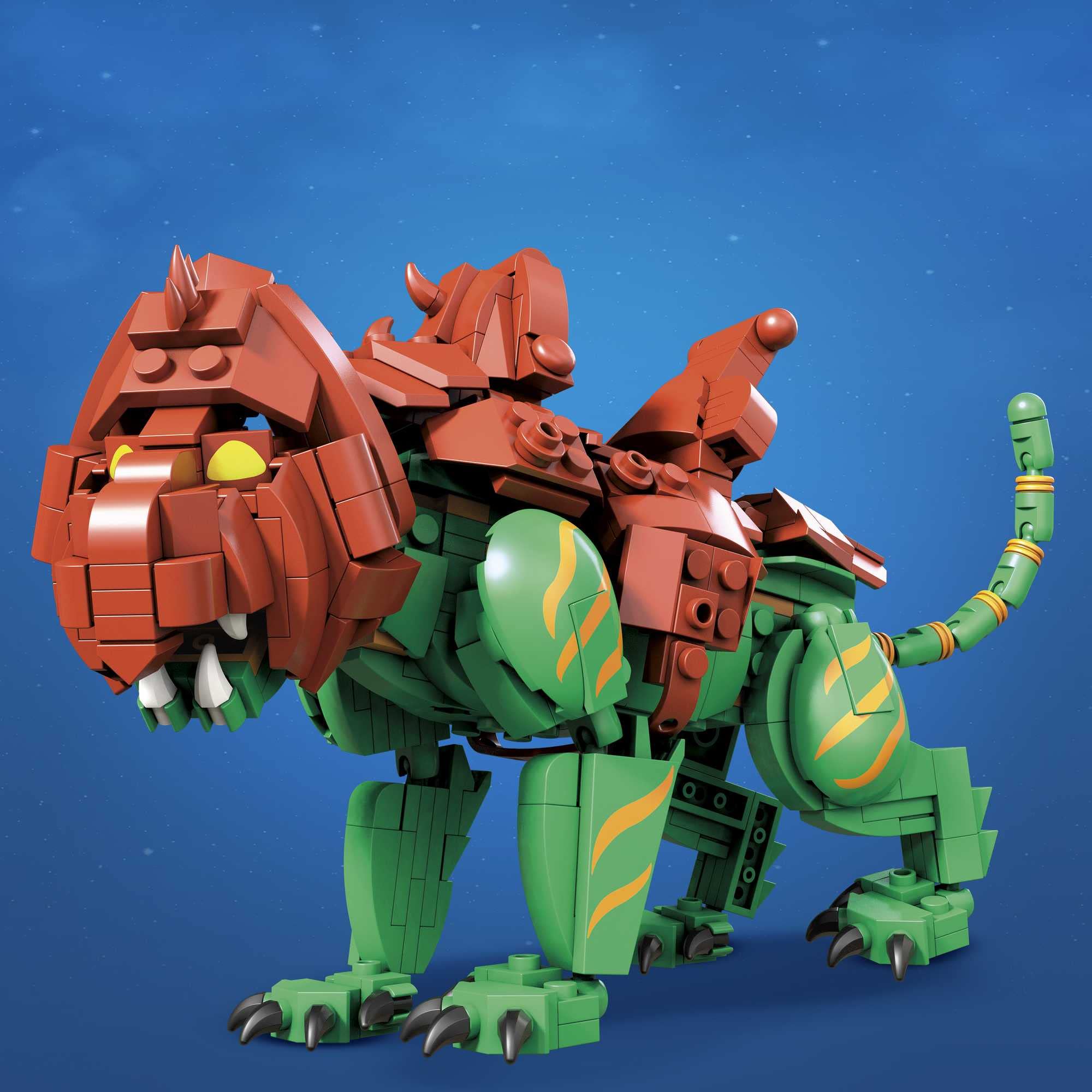 Mega Construx Masters of The Universe Building Toys Set, Battle Cat with 537 Pieces, 10 Inches Long, for Kids