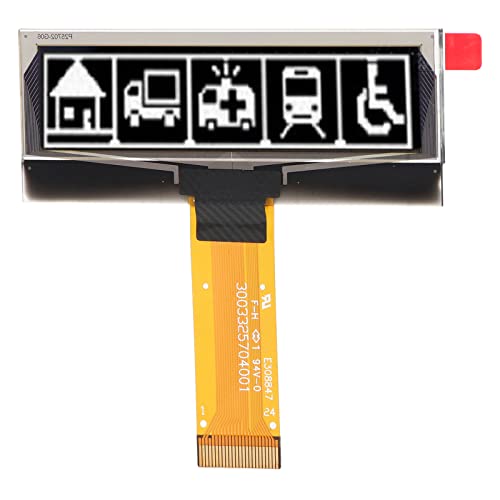 Display Screen, Low Power Consumption 2.23in Organic Light Emitting Diode Display Module 24 Pin Lightweight for DIY(White)