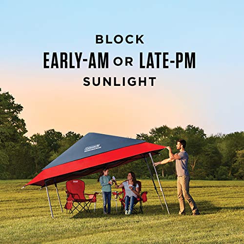 Coleman Expandable Shade Shelter | Adjustable Canopy Tent | UPF 50+ Sun Protection | 10 x 10 Feet | Slate