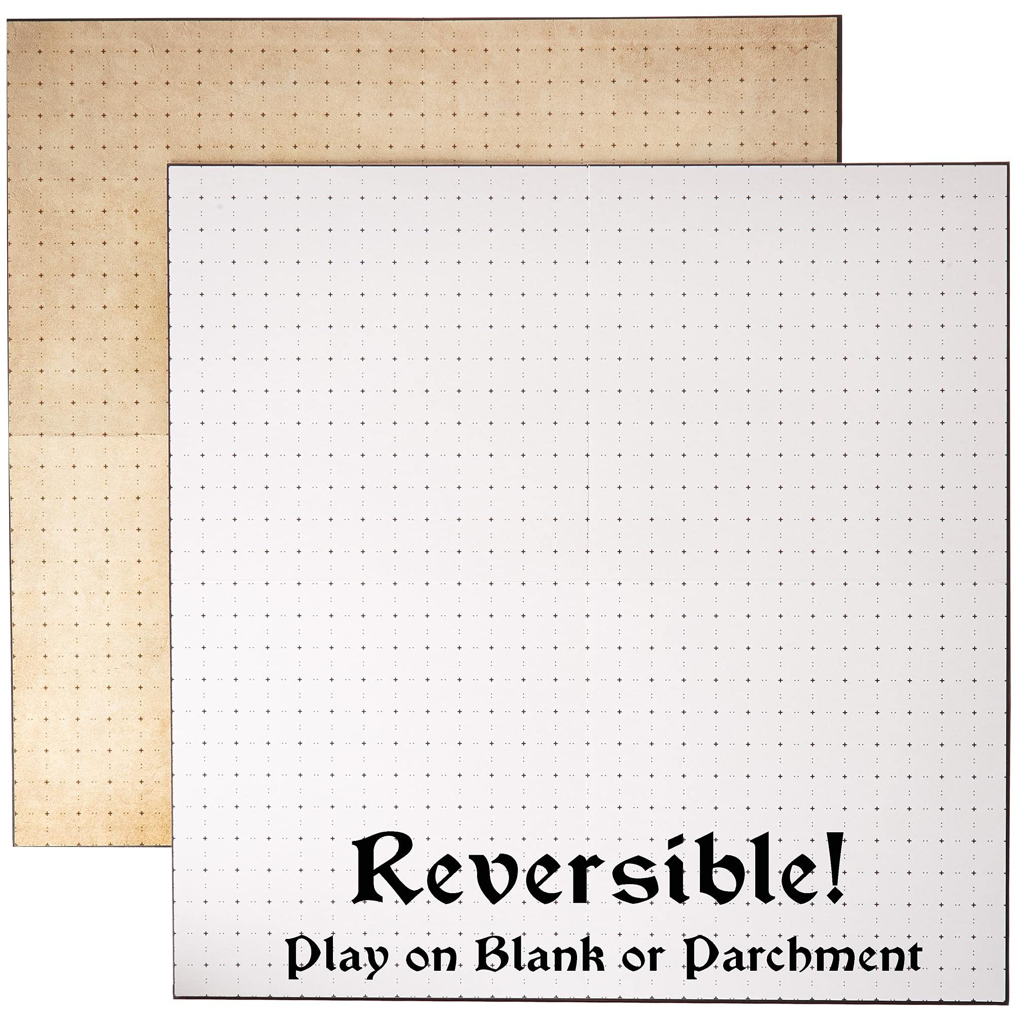 The Master's Atlas: Adventures Blank/Parchment Tabletop RPG Game Board - 26" x 26" Reusable Double-Sided Board Mat for Creating D&D & TTRPG Maps β Customizable GM Accessories for Role Playing Gaming