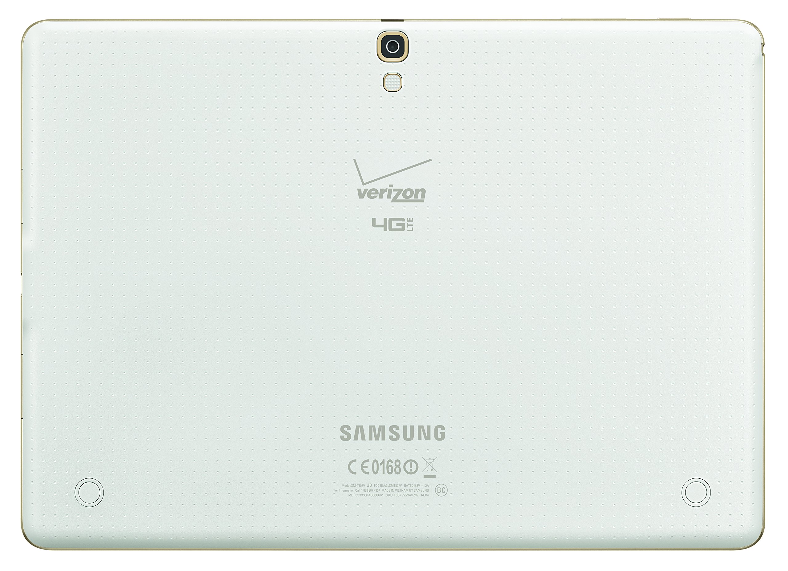Samsung Galaxy Tab S 4G LTE Tablet, Dazzling White 10.5-Inch 16GB (Verizon Wireless)