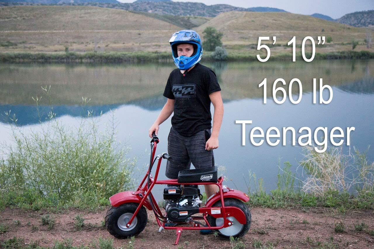 Coleman Powersports CT100U Gas Powered Trail Mini-Bike | 98cc/3.0HP | Red