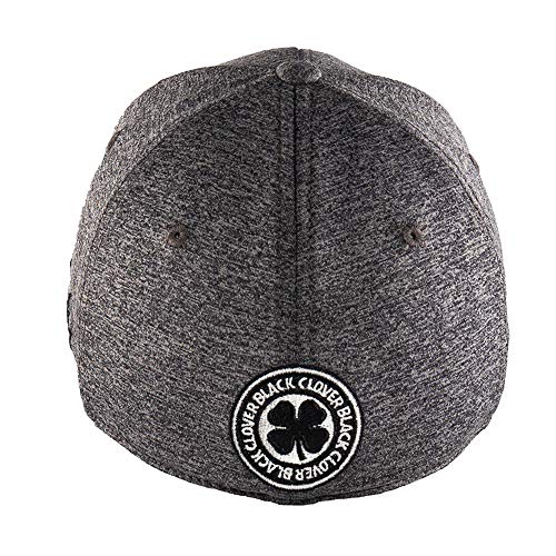 Black Clover Lucky Heather Fitted Hat - Black/White/Charcoal - Large / X-Large