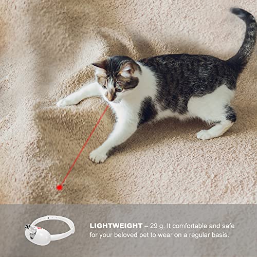 Laser Cat Toy Collar β 2 Adjustable Modes β 15 Minute Standby Shut Off β Rechargeable Micro-USB β Fits Cats and Kittens 200mm to 310mm Neck by Redeye Goods (LM2201)