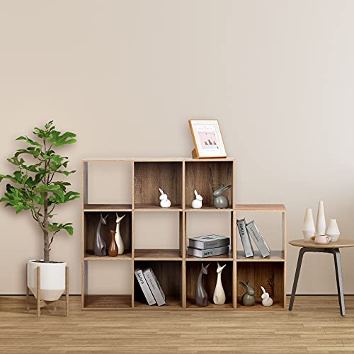 PACHIRA E-Commerce US 6 Cube Storage Organizer Unit Shelf, Closet Cabinet, Bookshelf File Organizer Rack in Living Room, Bedroom, Study,Oak
