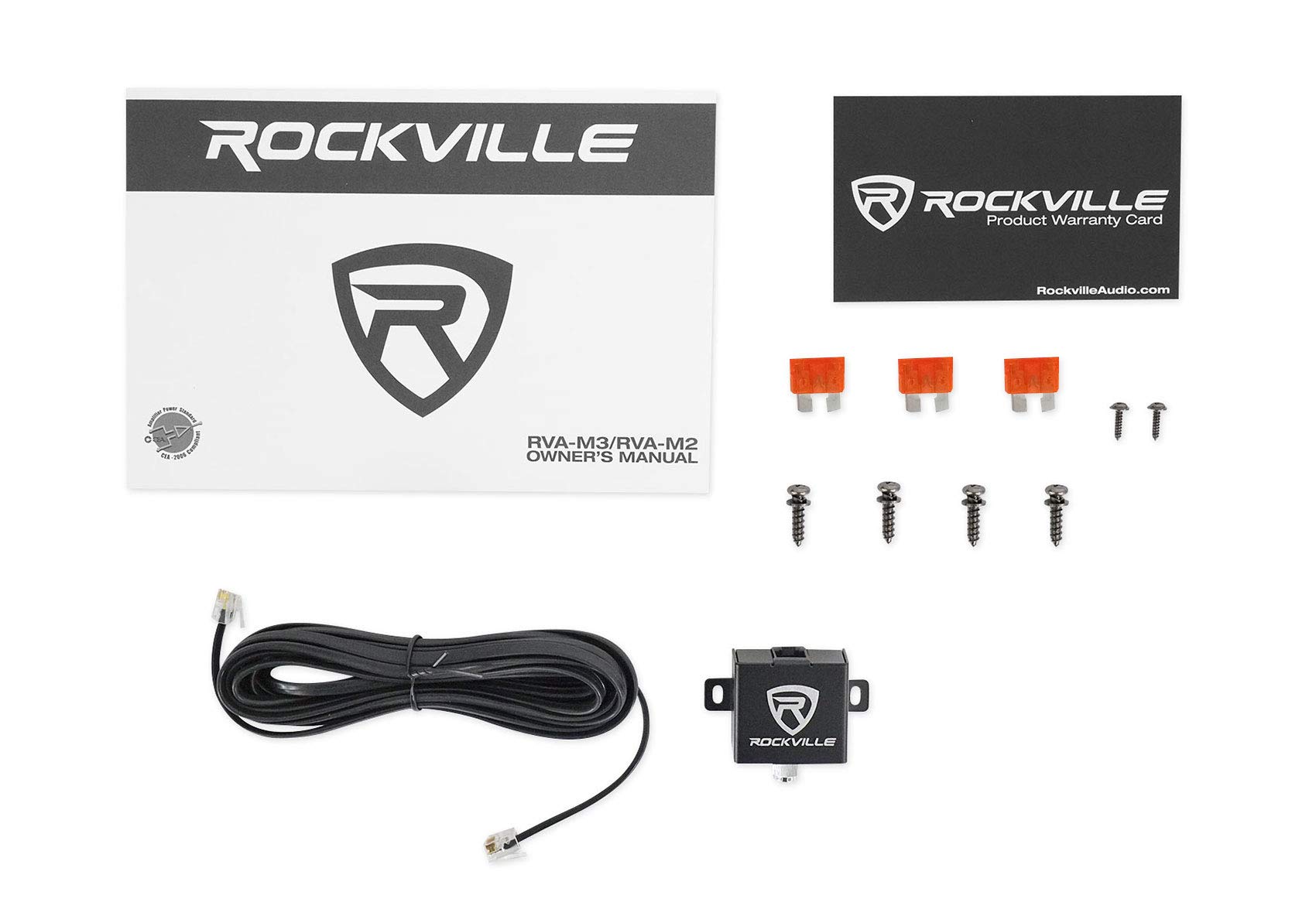 Rockville RVA-M3 4000w Peak/1000w CEA RMS @ 1 Ohm Amplifier Mono Car Amp+Remote