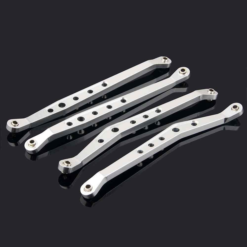 Toyoutdoorparts RC AX80083 Silver Alum Wraith Link Set for AXIAL 1:10th 4WD RR10 Bomber AX90048