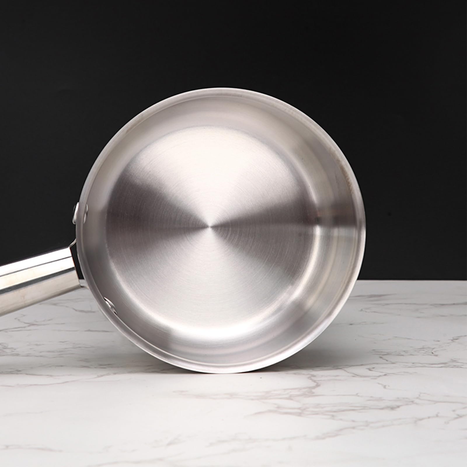 Daddynme Tri-Ply Stainless Steel 8inch Small Frying Pan, Chef's Pans Oven safe induction kitchen skillet,Suitable for All Stove