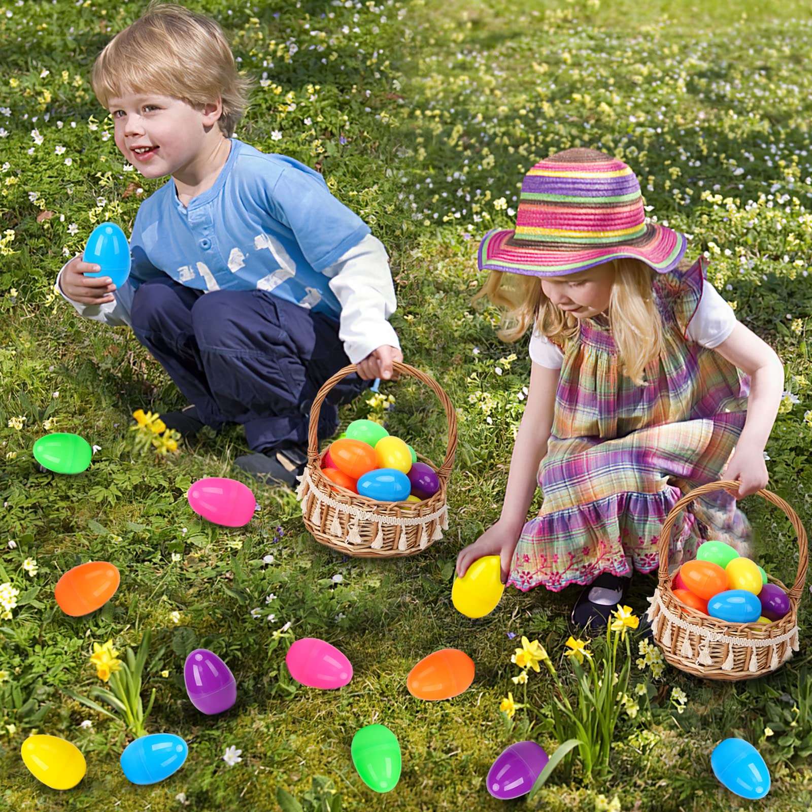 Easter Eggs with Toy Cars, 12 Pcs Prefilled Easter Eggs with Pull Back Construction Vehicle, Kids Easter Basket Stuffers, Easter Egg Fillers, Easter Party Favors, Easter Eggs Hunt Goodie Bags Fillers