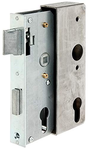Gah-Alberts 413354 Lock Casing Raw Steel with Galvanised Lock Backset 40 mm Spacing 72 mm Depth 30 mm
