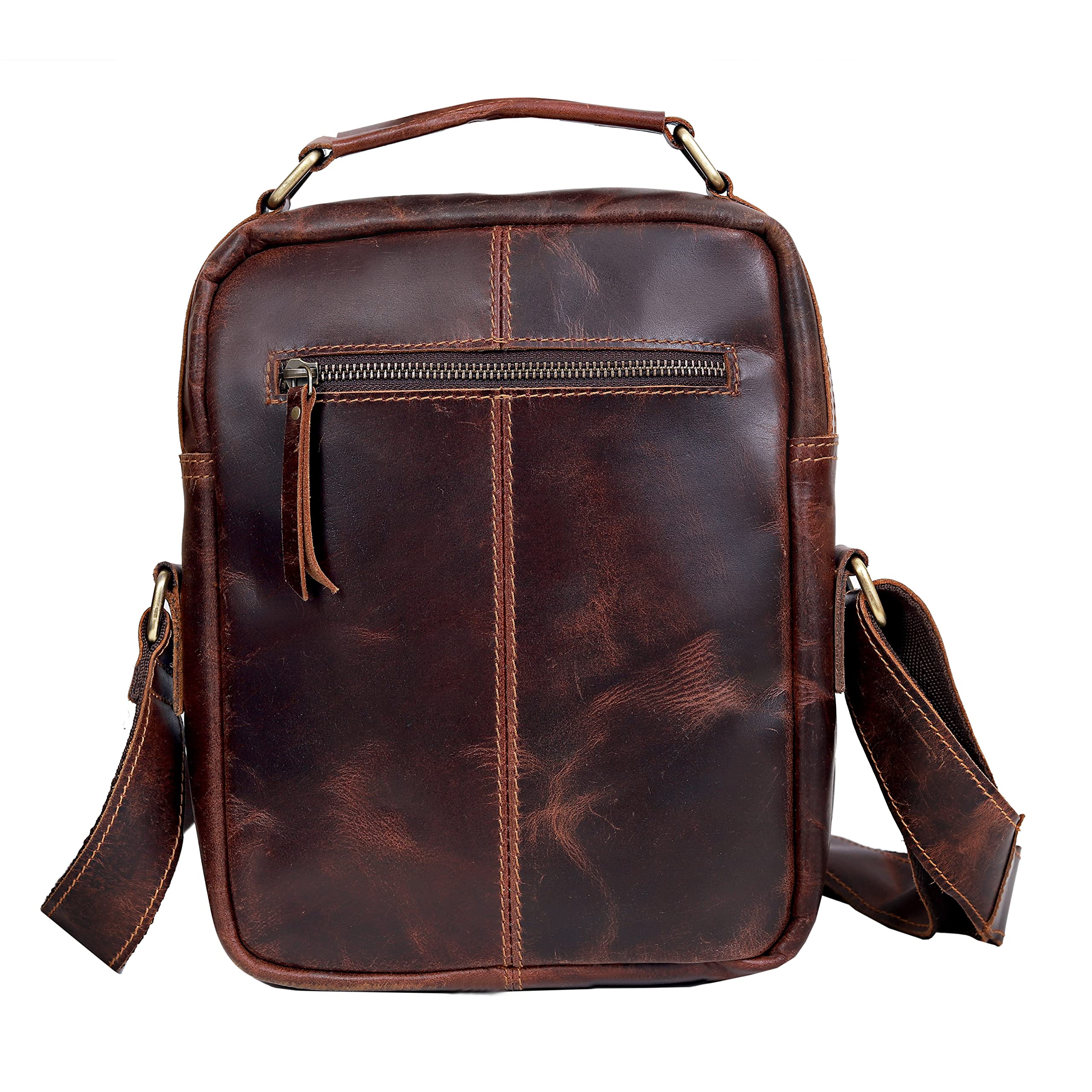 Crossbody Bags for Women - Real Leather Small Vintage Adjustable Shoulder Bag
