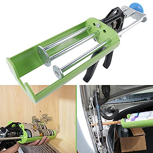 Epoxy Gun 200 mL/6.75 fl oz (2:1 Mix Ratio) Dual Component Adhesive Cartridge Applicator Manual, Panel Bond Gun for 08115-08116 (Vitality Green)