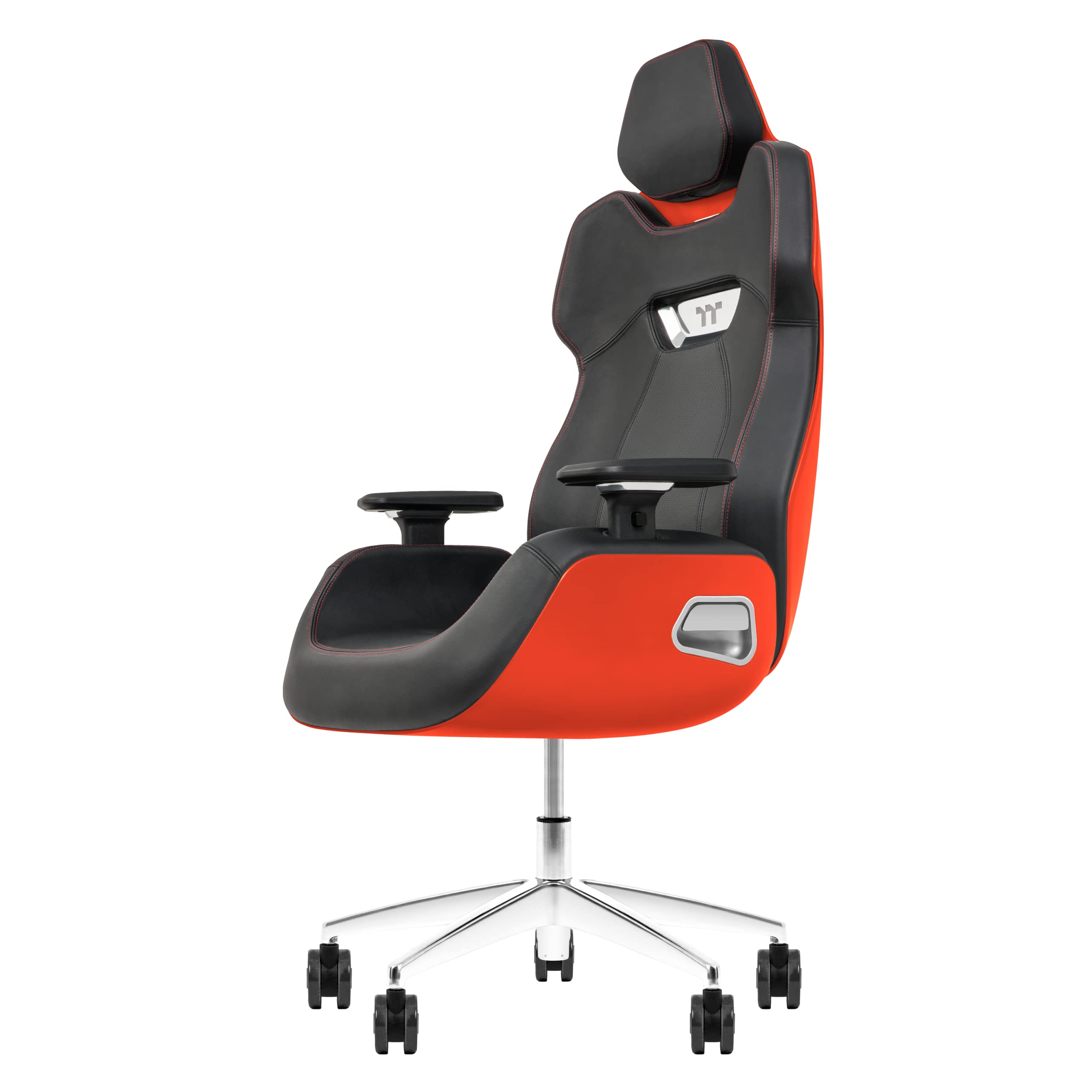 Thermaltake ARGENT E700 Real Leather Gaming Chair (Flaming Orange) Design by STUDIO FāAāPORSCHE, GGC-ARG-BRLFDL-01