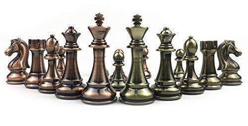 Chess Set International Chess Metal Chess Set High-Grade Gift Travel International Chess Game Folding Wooden Mold Chessboard Kirsi
