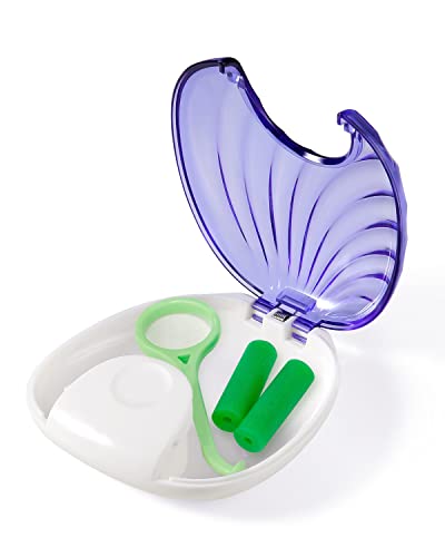 JMU Retainer Case, Orthodontic Retainer Case, Dental Mouth guard Container Denture Case, Purple
