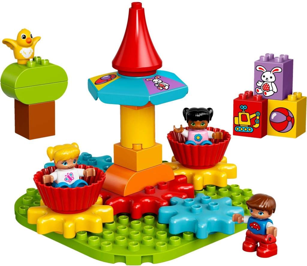 LEGO DUPLO My First Carousel 10845 Educational Toy, Large Building Blocks