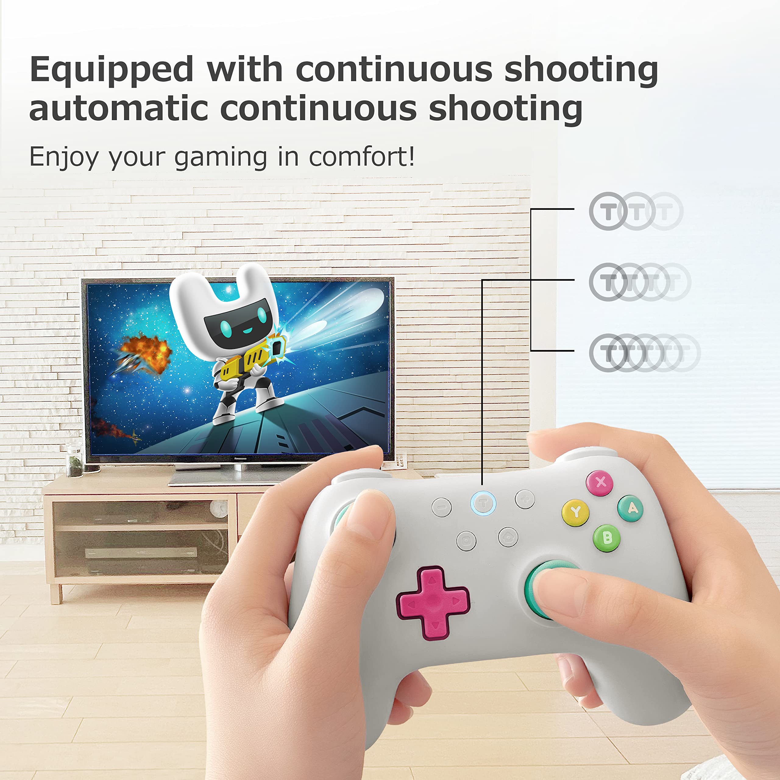 DIGIFORCE Wireless Switch Controller for Kids Women Compatible with Nitendo Switch/Switch Lite/OLED moco2(Navy Blue)