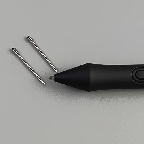 No Worn Out Titanium Alloy Fine Pencil Nibs Compatible with Wacom One Creative Pen, Replacement Hard Refill Tips fits for WACOM ONE DTC133W0A /Galaxy Tab S8 S7 Stylus,2 Pcs