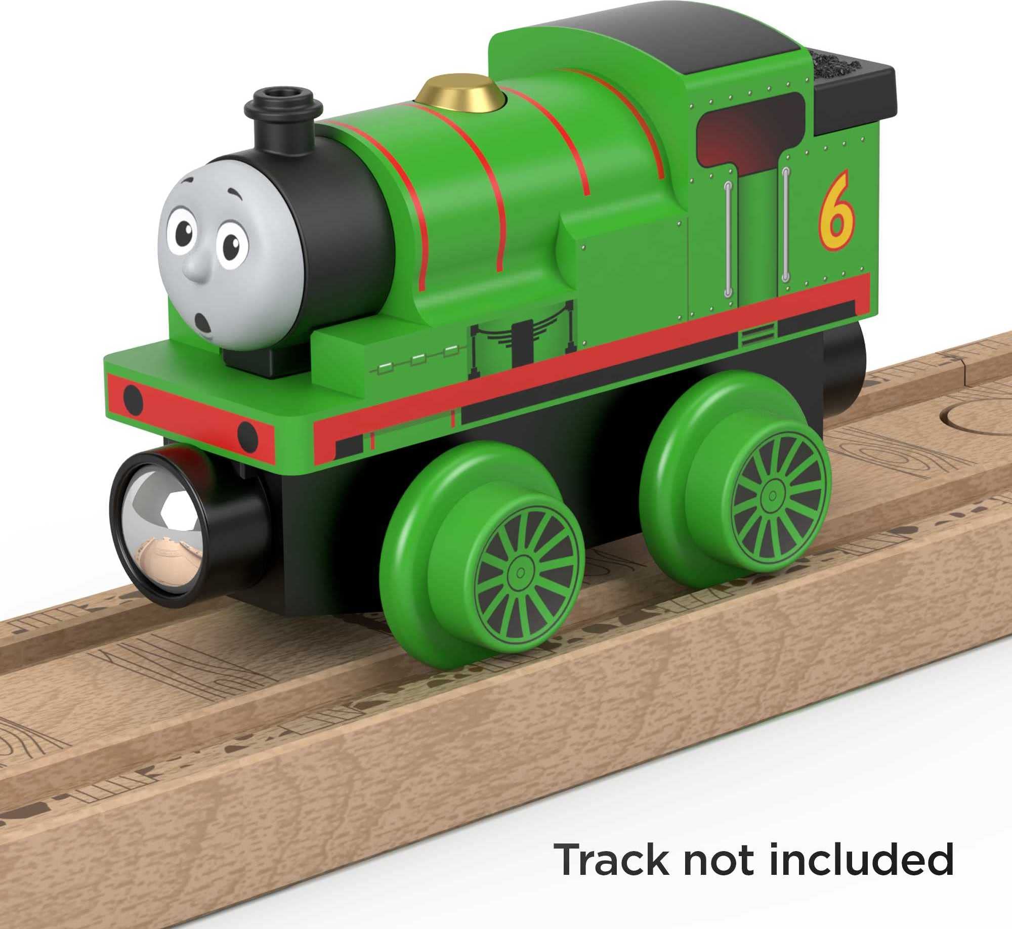 Thomas & Friends Wooden Railway Toy Train Percy Push-Along Wood Engine for Toddlers & Preschool Kids Ages 2+ Years (Amazon Exclusive)