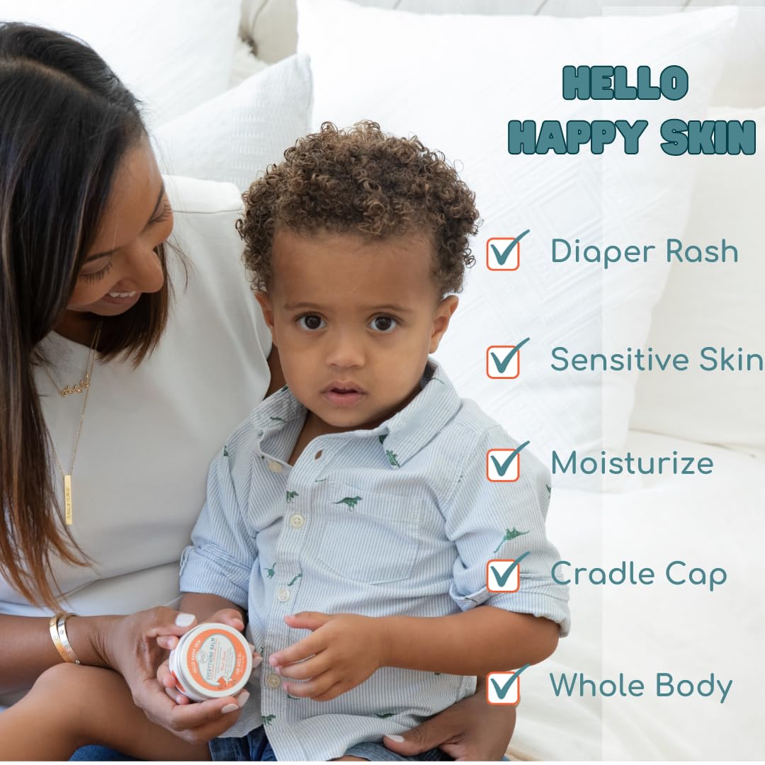 Lane & Co Everything Balm - Plant-Based Baby Care Balm for Diaper Rash, Cradle Cap, Chapped Lips, Dry Skin - Ideal for Sensitive, Delicate Newborn Skin - Suitable for Babies, Kids, Mothers, Adults