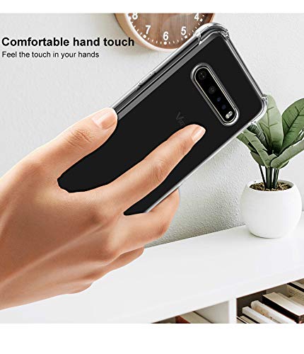 Starhemei Compatible for LG V60 ThinQ Case, Soft TPU Shock Absorption Flexible Gasbag Protection Case Cover for LG V60 ThinQ (Clear)
