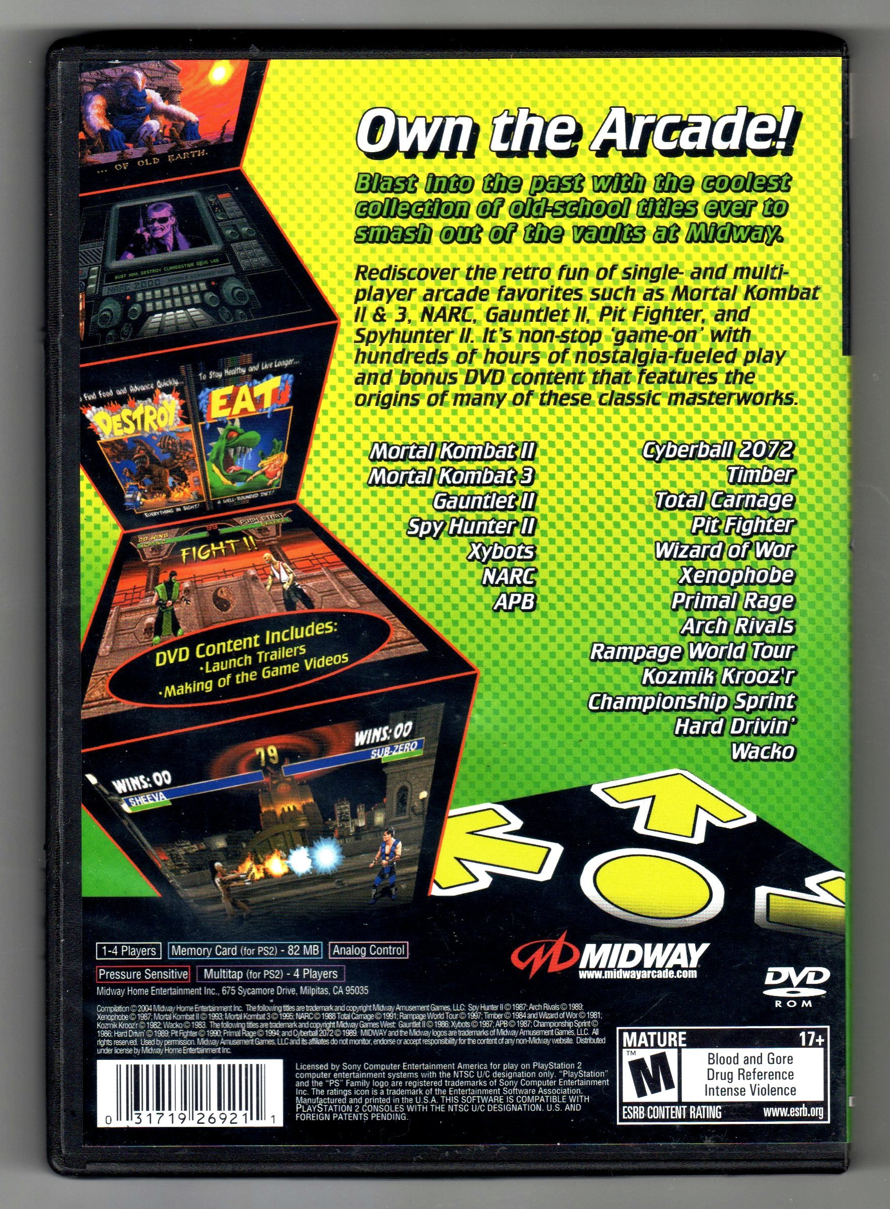 Midway Arcade Treasures 2 - PlayStation 2