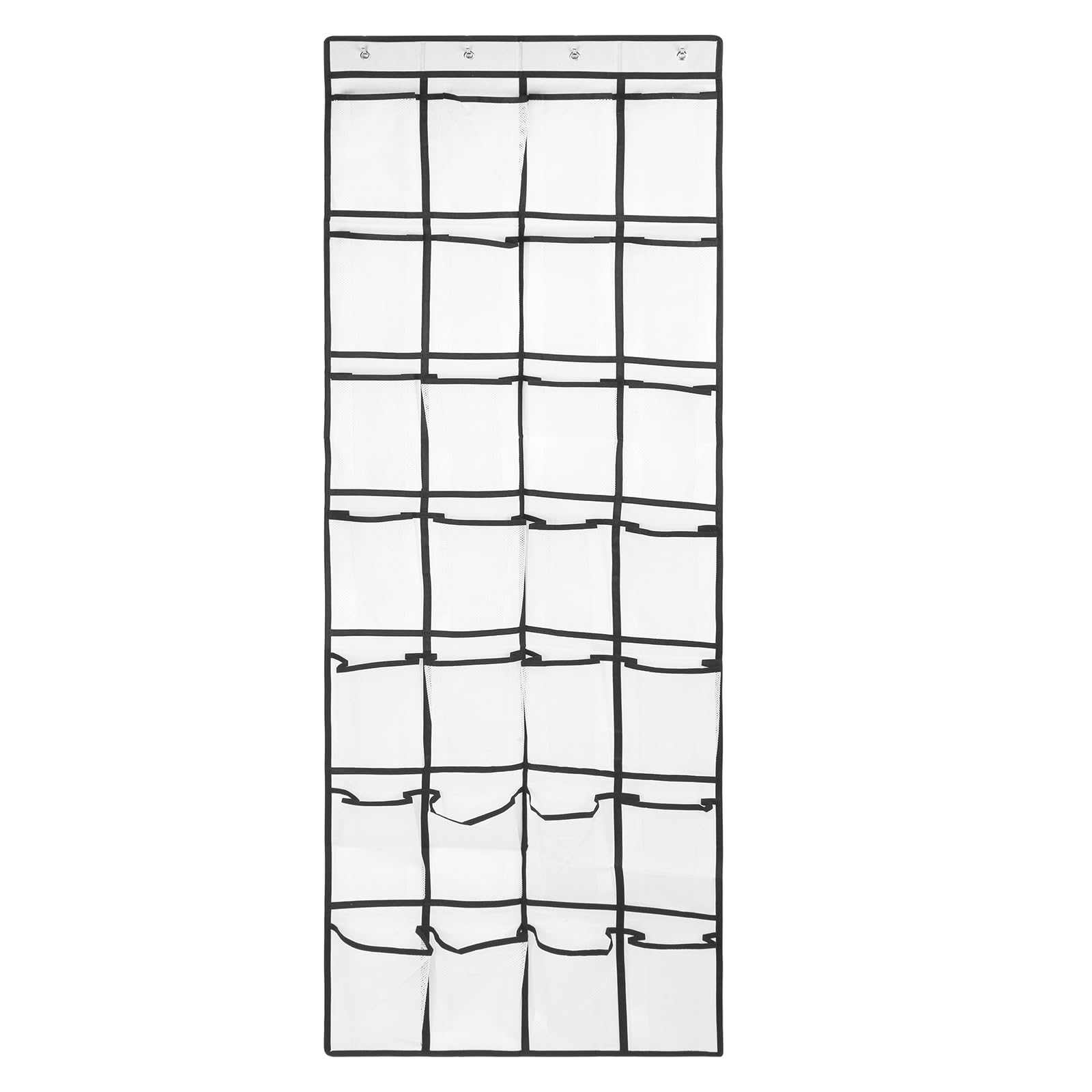 GOMAJI 28 Large Pockets Over the Door Shoe Organzier, Hanging Shoe Organizer for Door Large Capacity Shoe Storage Bag with 4 Metal Hooks