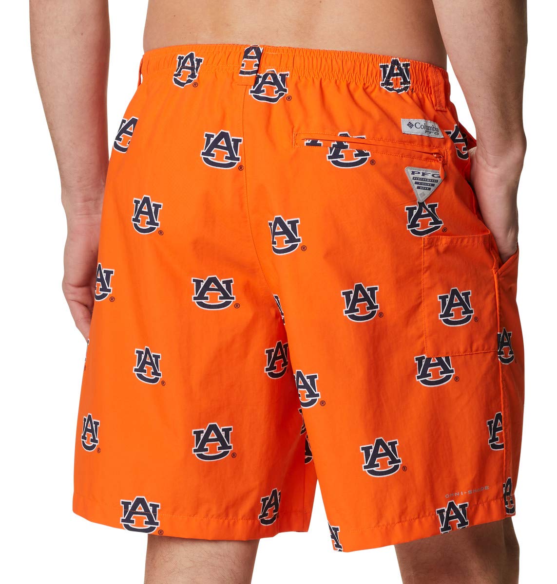 Columbia Men's CLG Backcast II Printed Short, Collegiate Navy, Large