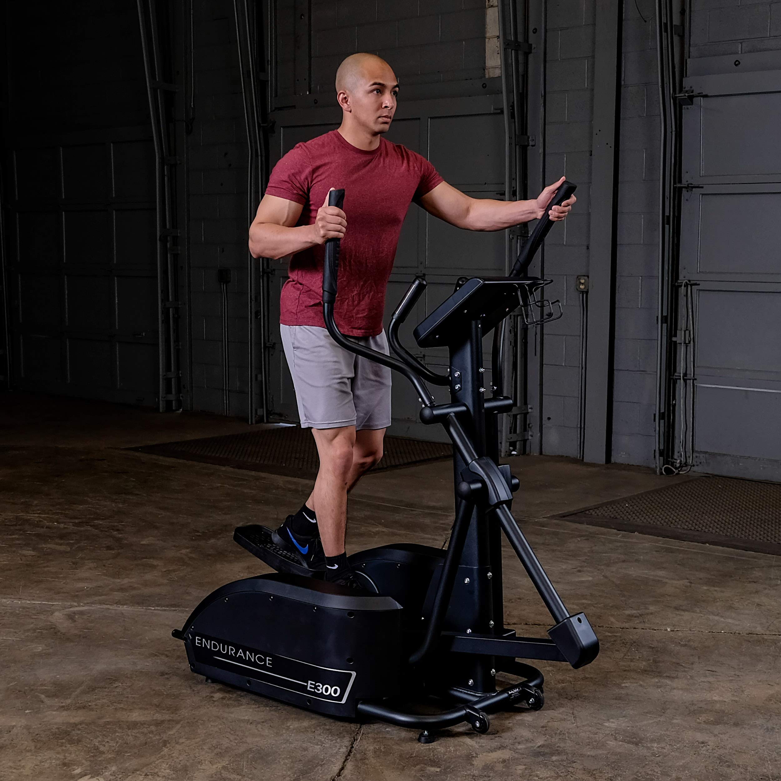 Body-Solid (E300) Elliptical Trainer Machine, Cardio Workout Crosstrainer Exercising Machines for Home & Commercial Gym with 300lb Weight Capacity