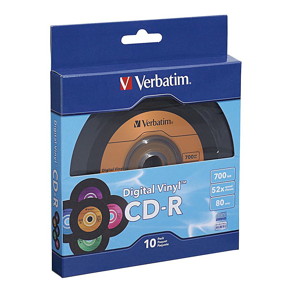 Verbatim Memorex Blank Cd-R Video 80 Min 700 Mb Shrinkwrapped 10/Pack