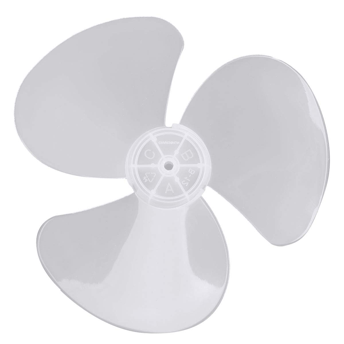 CHICTRY 12 Inch Fan Blade 3 Leaves Plastic Fan Blade Replacement for Household Standing Pedestal Fan Table Fanner General Accessories White One Size