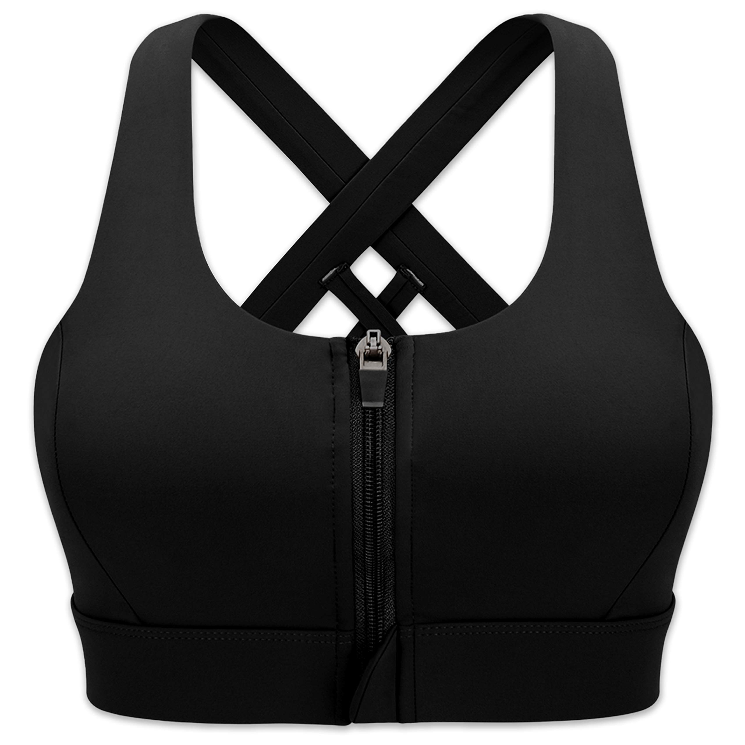Cordaw Bra for Women Seamless Smooth Yoga Bra Medium Impact Ultra Soft & Comfort for Everyday with Pads 22723-Black M