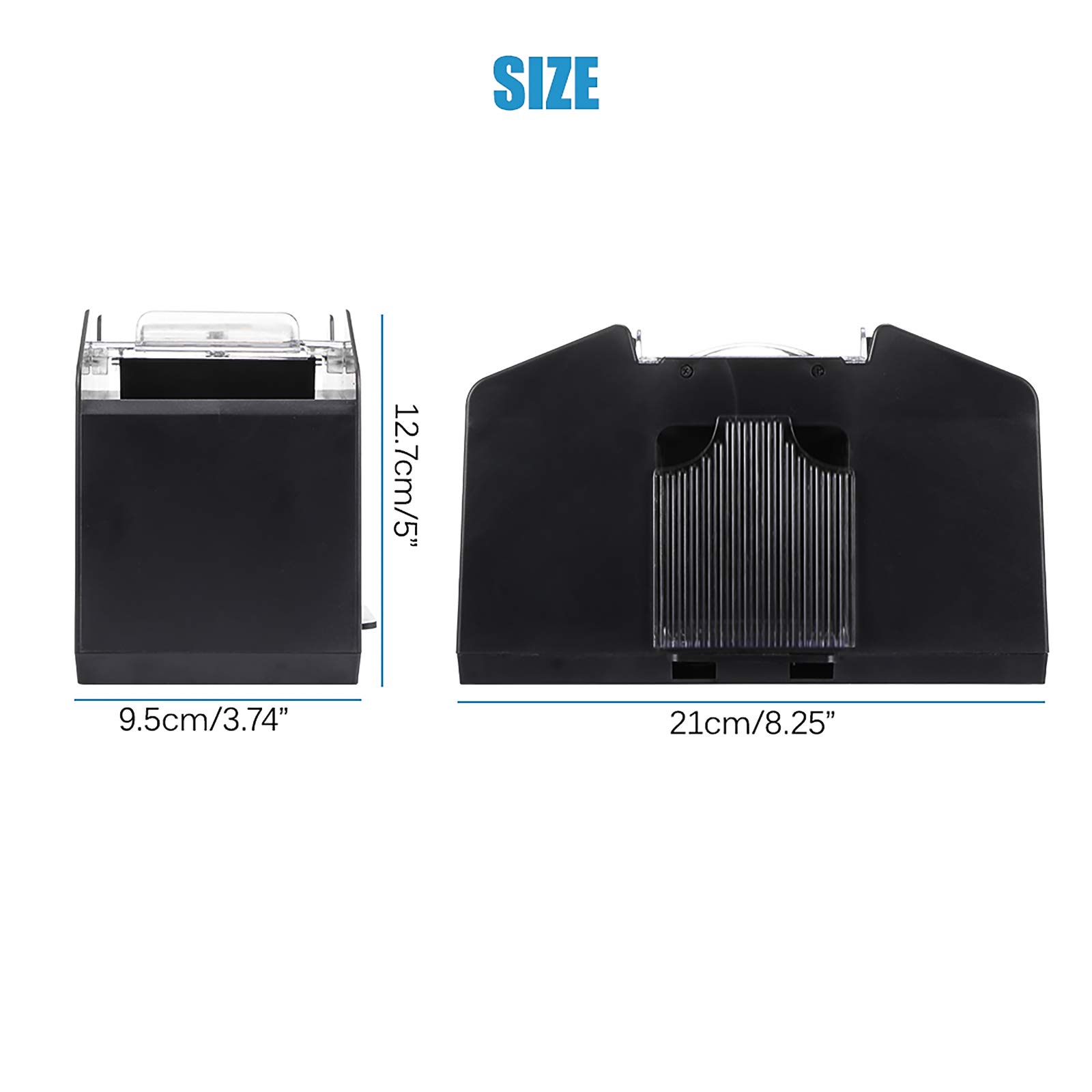S SUNSBELL Automatic Card Shuffler for Five Crowns Card Game, Battery Operated Poker Shuffling Machine, Poker Card Shuffler, Card Shuffler 4 Deck Automatic for Poker, Blackjack
