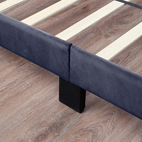 Furniture of America Halifax Modern Storage Fabric California King-Size Bed with USB for Bedroom, Guest Room Bed, Gray