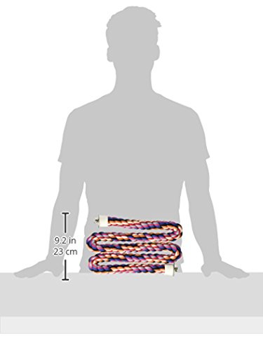 Paradise Toys Cotton Zig Zag Perch, 1 1/4-Inch by 64-Inch Max
