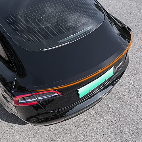 Bomely Spoiler Wing Compatible with 2017-2023 Tesla Model 3 Spoiler Wing Performance Car Rear Spoiler Carbon Fiber Pattern Kit Tesla Model 3 Accessories (Matte Carbon Fiber Pattern)