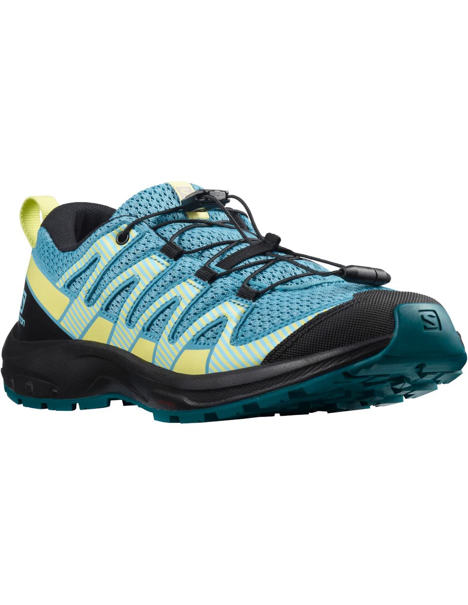 Salomon Kid's XA PRO V8 Trail Running Shoes, Delphinium Blue/Black/Charlock, 6 Big Kid